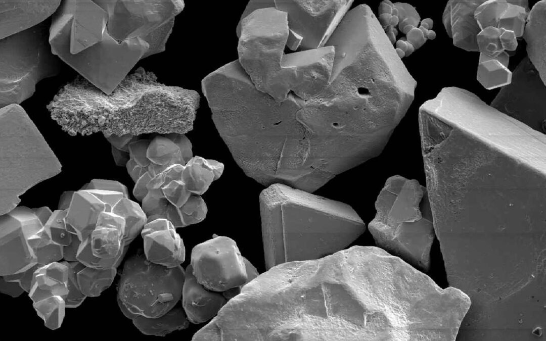 SEM Image of Powder Materials - Ethos Engineering and Testing