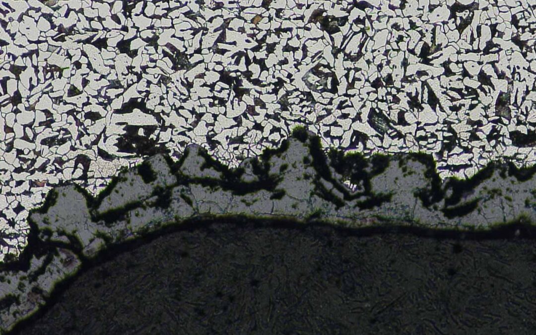 Etched Sample With Corrosion Product - Ethos Engineering and Testing